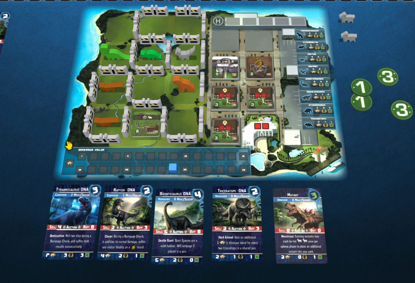 Board Game Review: DinoGenics – Thomas P. King, author and game designer