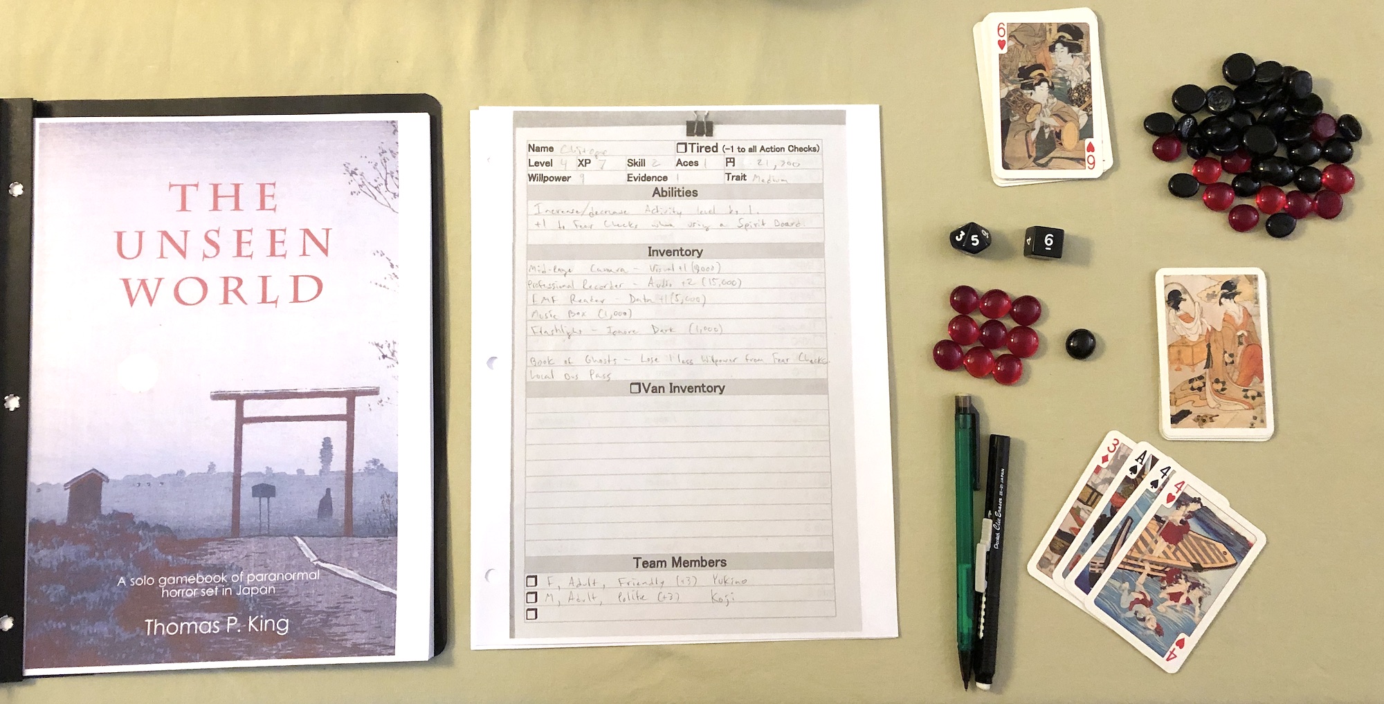 The Unseen World Playtest Report – Thomas P. King, author and game designer